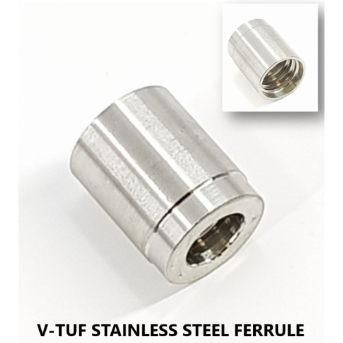 V-TUF.co.uk - 3/8" UNIVERSAL FERRULE - STAINLESS STEEL - FERR06SS