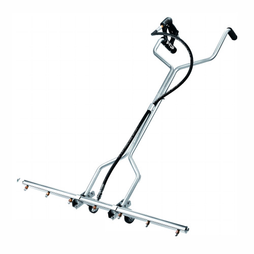 V TUF V TUF WATER JET BROOM WITH WHEELS 1000mm WIDE 7 x FAN JETS WITH HANDLE TRIGGER MSQ MALE INLET