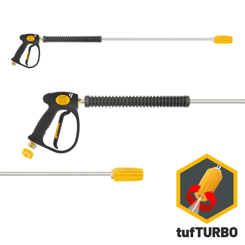 V-TUF.co.uk - tufGUN310 255 Bar Swivel Gun, 1200mm Lance, Turbo Nozzle KIT