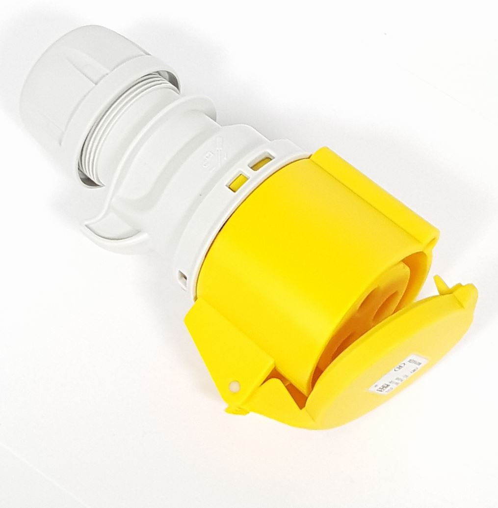 V-TUF.co.uk - SOCKET 110 VOLT 32 AMP (YELLOW) - I5.505