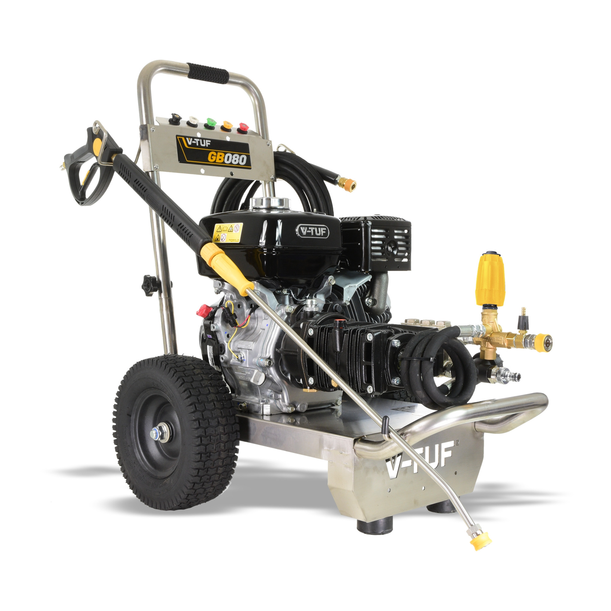 V-TUF.co.uk - V-TUF GB080 Industrial 9HP Gearbox Driven Pressure Washer ...