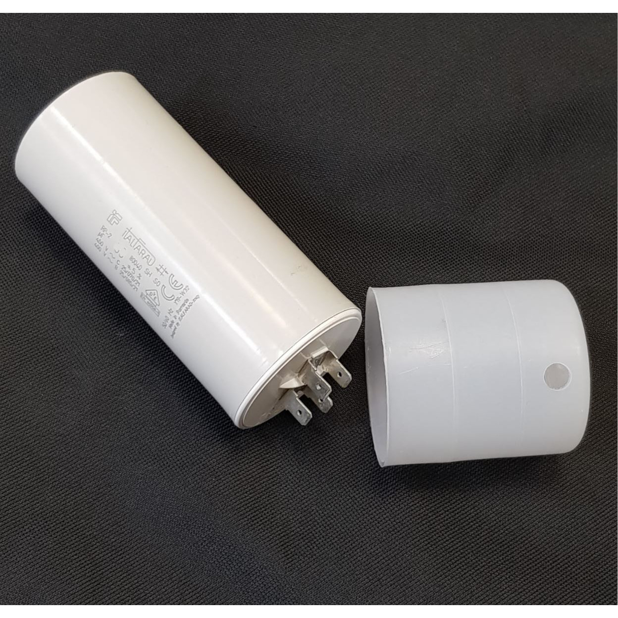 V-TUF.co.uk - CAPACITOR WITH TERMINALS, 80 mfd