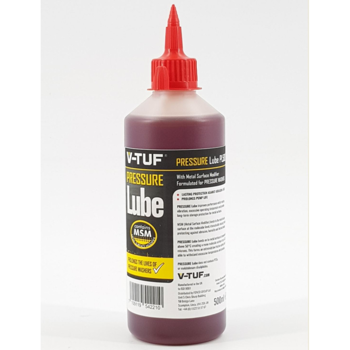 V-TUF.co.uk - V-TUF PRESSURE LUBE 500ml - HEAT, FRICTION and WEAR ...
