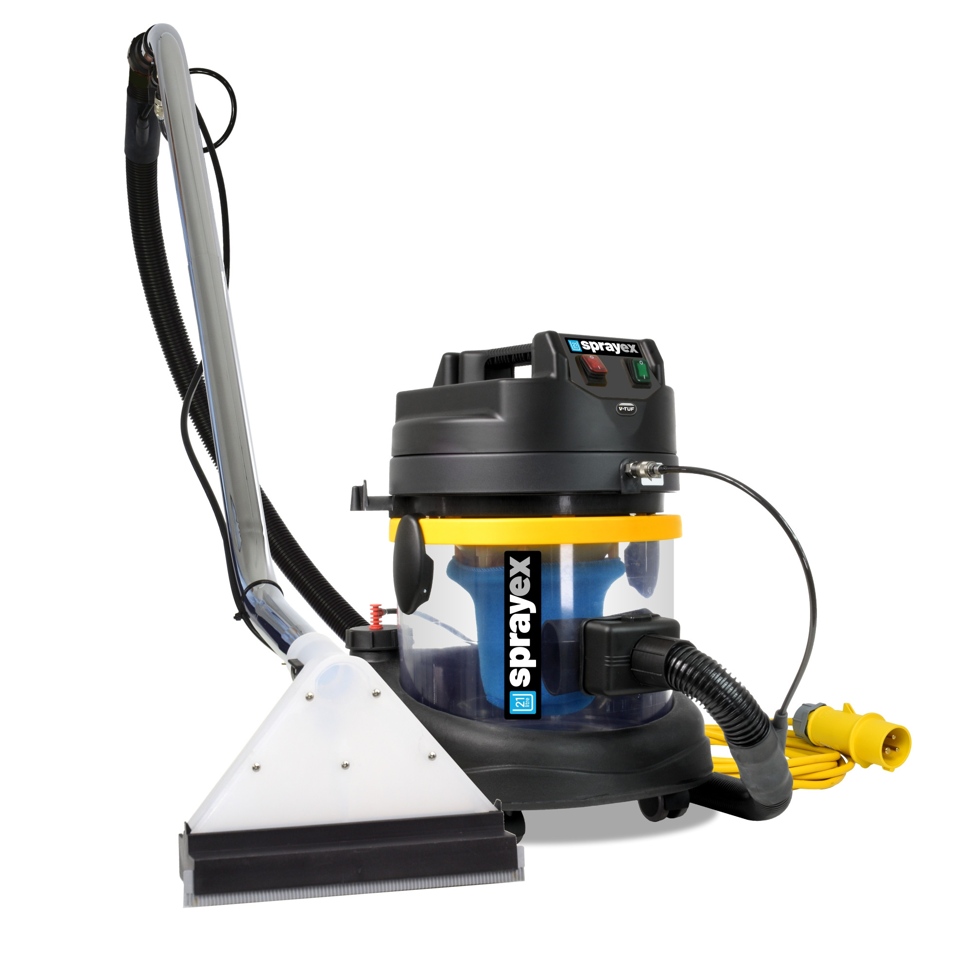 V-TUF.co.uk - V-TUF SPRAYEX 110v 21L Heavy-Duty Spray Extraction Carpet ...