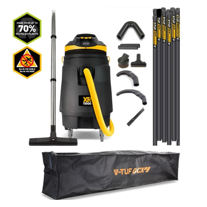 V-TUF.co.uk - V-TUF XR11000 240V 110L 3300W Wet & Dry Industrial Vacuum ...
